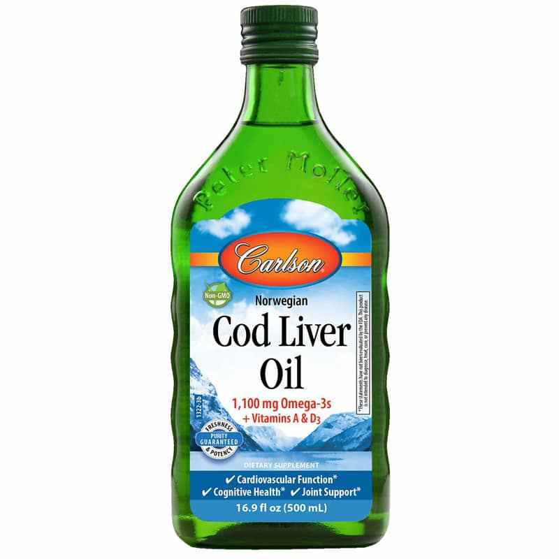 Carlson Laboratories Norwegian Cod Liver Oil 16.9 oz. Liquid | Freedom ...